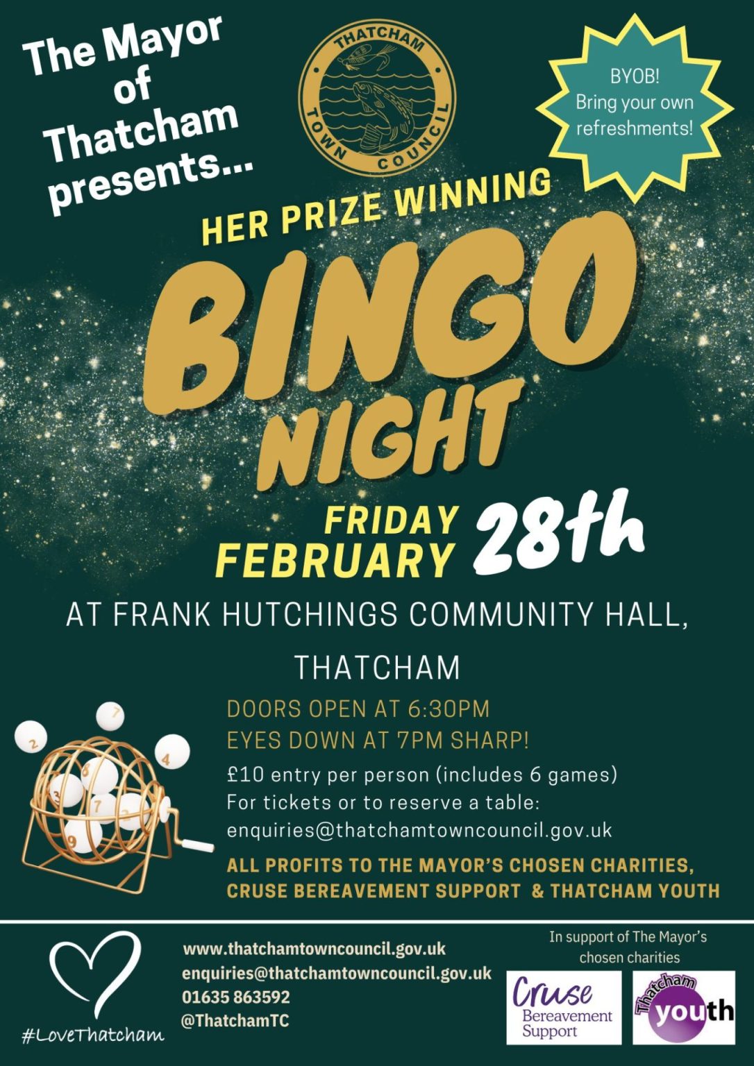 THATCHAM MAYOR TO HOST A BINGO EVENING TO SUPPORT HER TWO CHOSEN ...